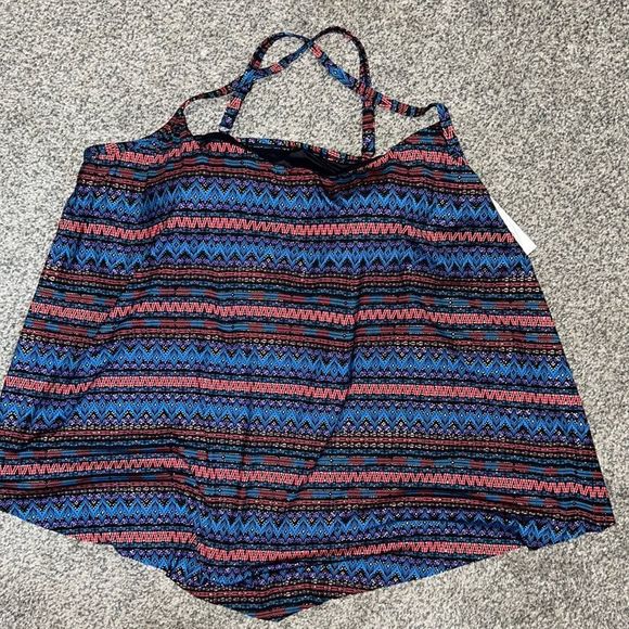 Dreamsuit | Swim | Dreamsuit Slimming Print Handkerchief Tankini Top ...